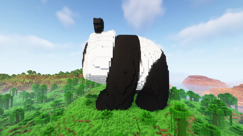 Minecraft Panda Statue Free Minecraft Map