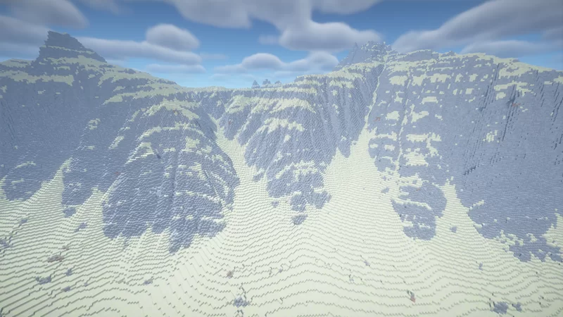 Desert Mountain Landscape Minecraft Map