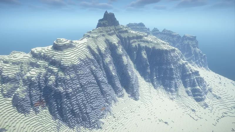 Desert Mountain Landscape Minecraft Map
