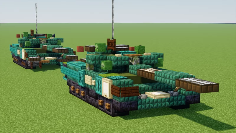 T-64BV mod. 2017 Main Battle Tank Minecraft Map