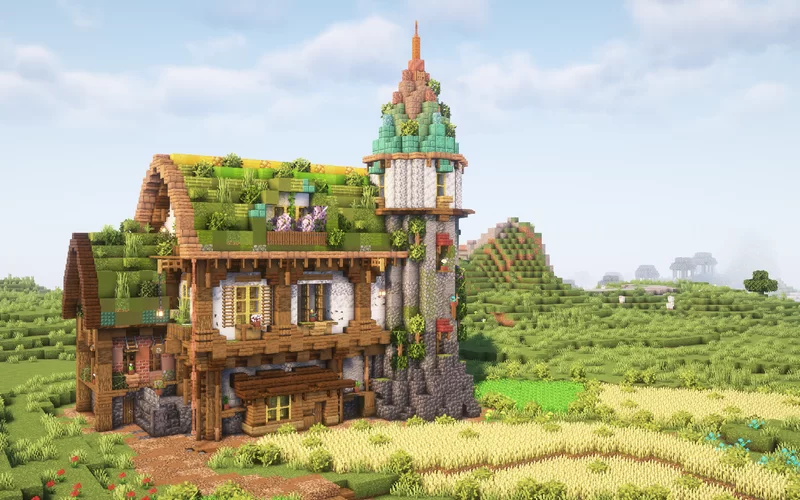 Large Fantasy Farmhouse | Full Interior | World Download Included ...