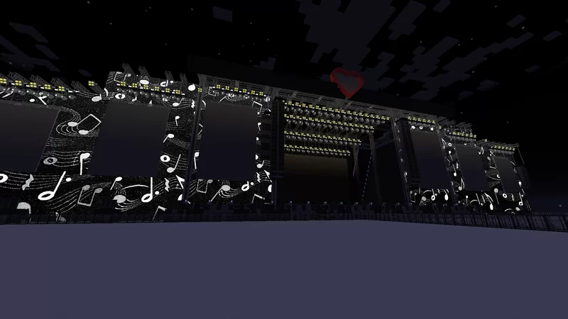 Big upgrade of lovestream festival - main stage Minecraft Map