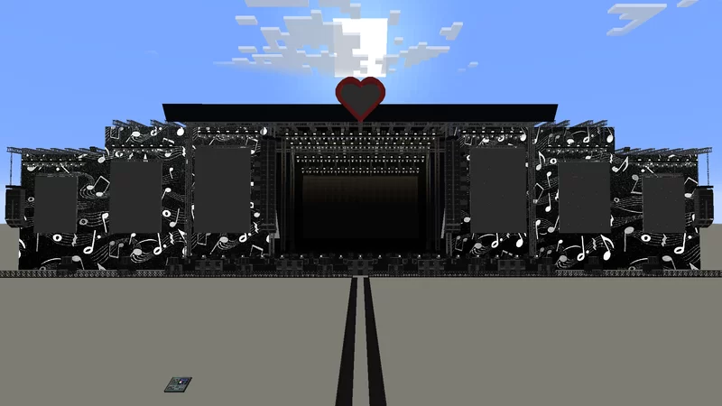 Big upgrade of lovestream festival - main stage Minecraft Map