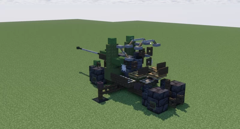 AZP S-60 Anti-Aircraft Gun (1.5:1 Scale) Minecraft Map