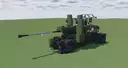 AZP S-60 Anti-Aircraft Gun (1.5:1 Scale) Minecraft Map