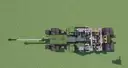 AZP S-60 Anti-Aircraft Gun (1.5:1 Scale) Minecraft Map