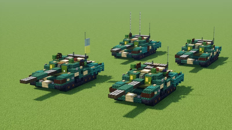 T-64BM2 Bulat, T-64BVK Main Battle Tank Minecraft Map