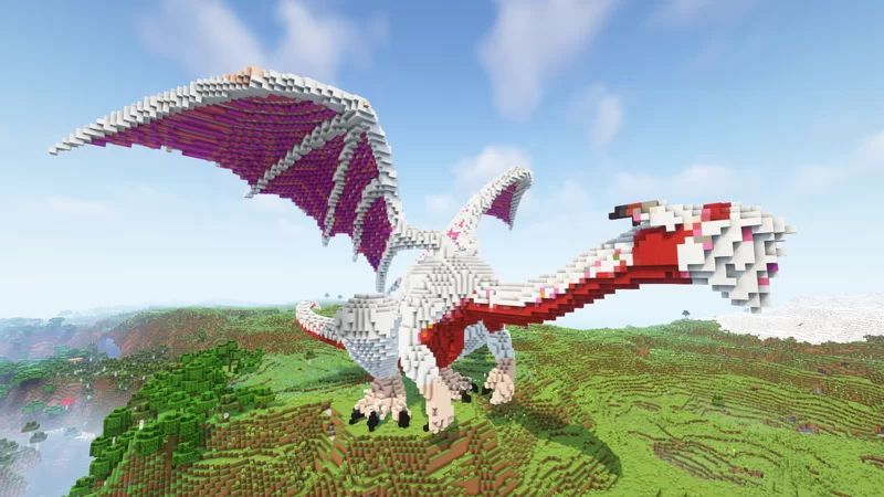 Minecraft Masked Dragon Statue Free Minecraft Map