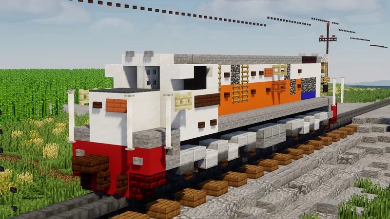 CC 201 PT Kereta Api Indonesia Train Minecraft Map