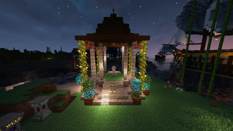 ATM 9 Waystone Gazebo (with schematic download) Minecraft Map