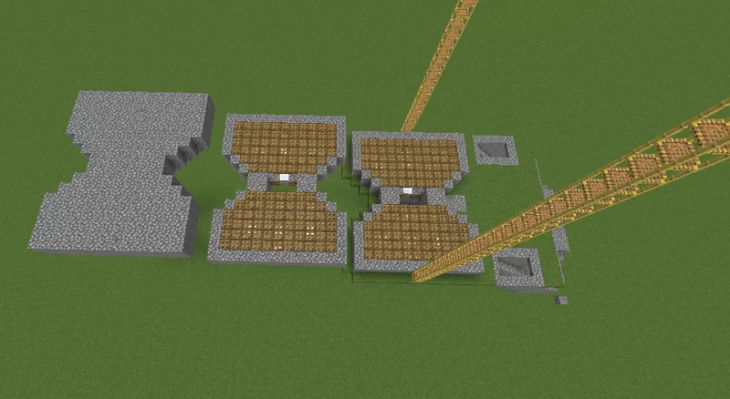 Creeperfarm Schematic Easy Hourglass Minecraft Map