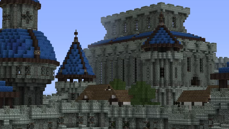 Beta 1.7.3 Spawn Castle Minecraft Map