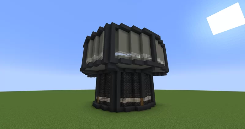 Cylindrical Luxury House Minecraft Map
