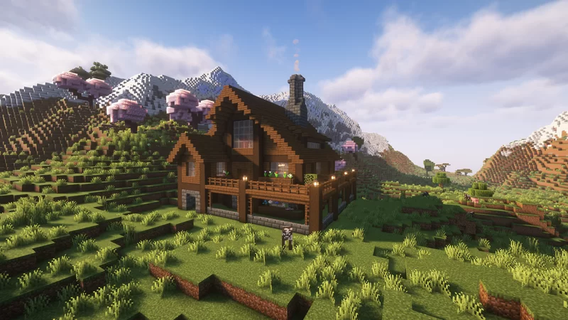 Rustic Cottage (Interior Decorated) 1.21+ Minecraft Map