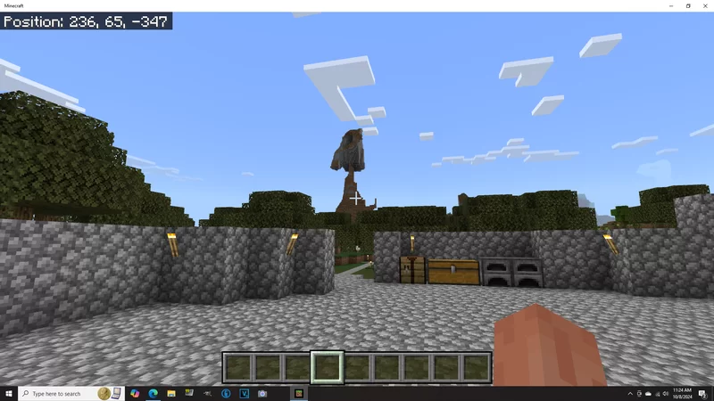 Fort or Castle Foundations base in Swamp with mine for Bedrock ...