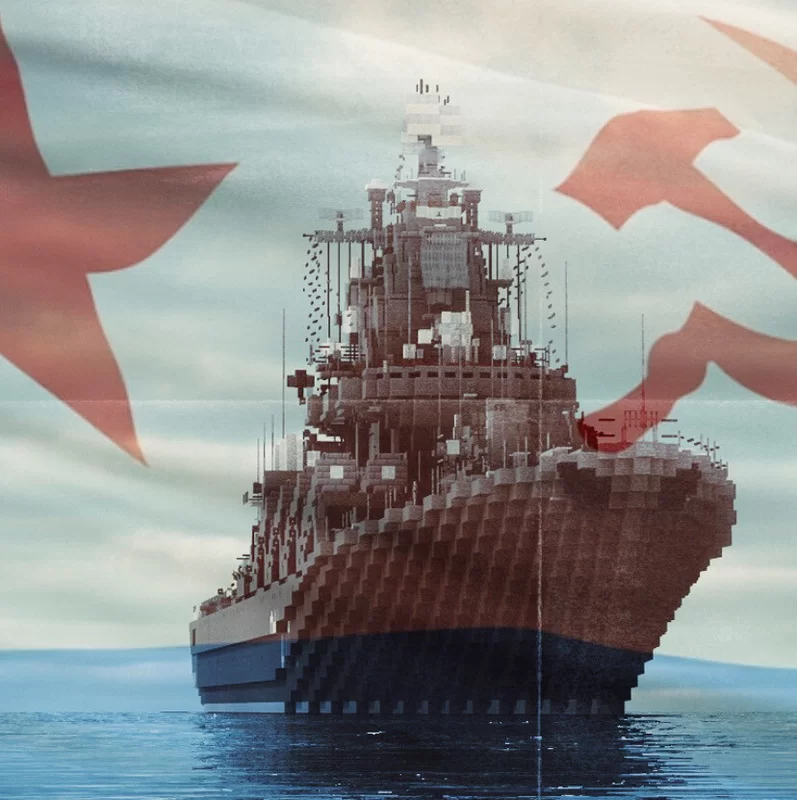 Slava Class Cruiser “Moskva” 1.5:1 Minecraft Map