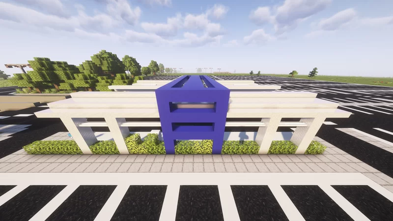 [MTR MOD] Modern Bus Station Minecraft Map
