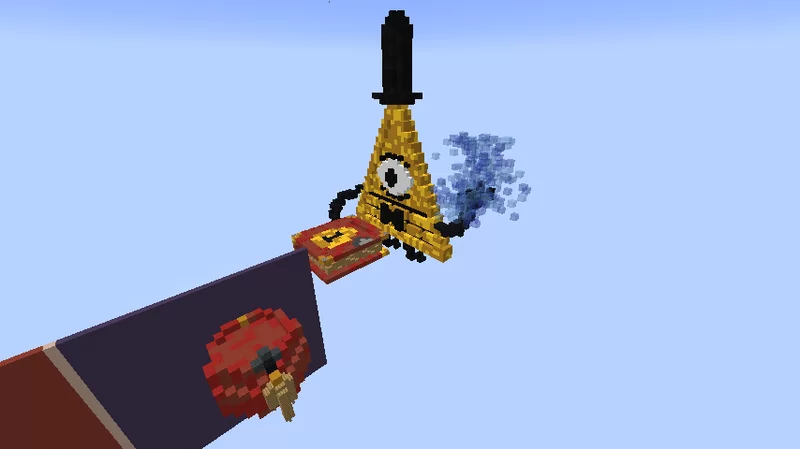 The bridge Minigame map gravity falls - Bill Cipher Minecraft Map
