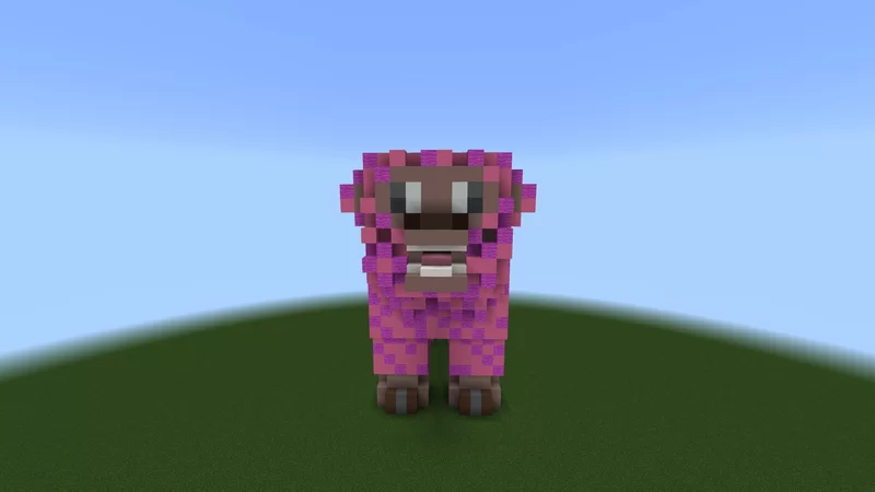 Minecraft Movie | The Uncanny Pink Sheep Minecraft Map