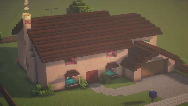 The Simpsons house Minecraft Map