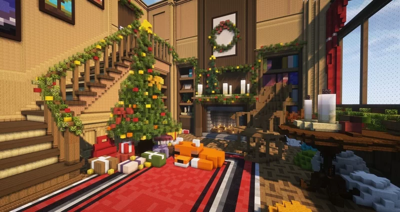 How I celebrate Christmas in Minecraft Minecraft Map