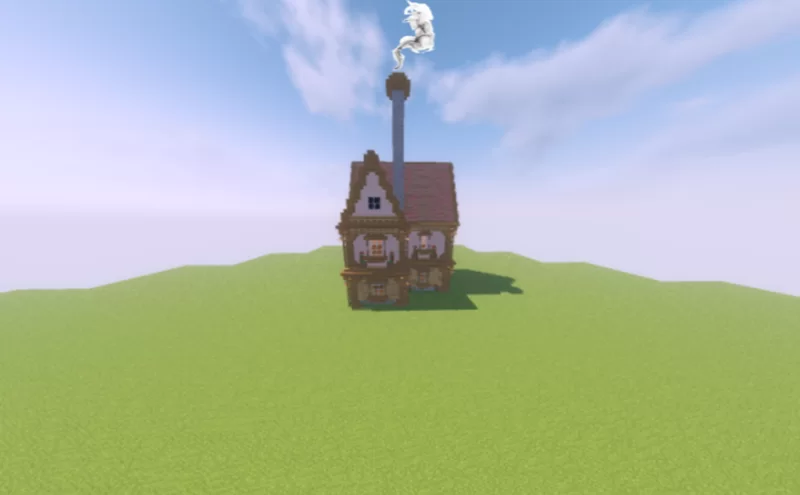 Medieval Style House (LITEMATICA) Minecraft Map