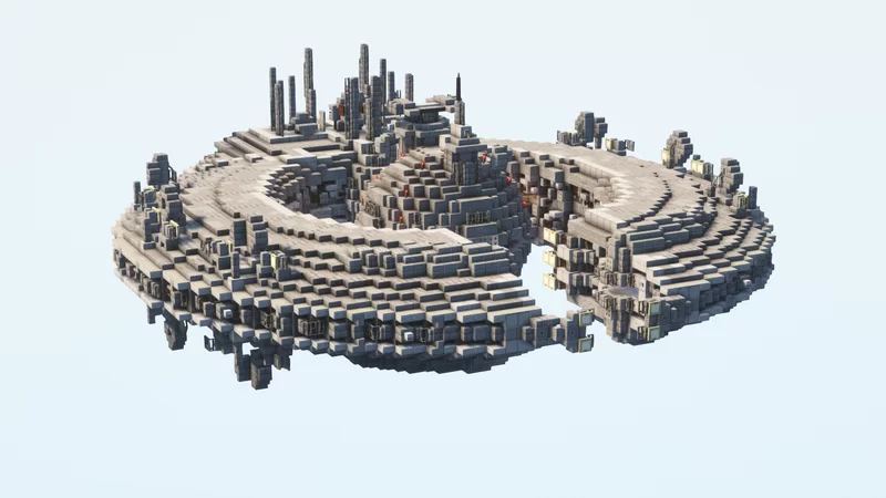 Lucrehulk-class battleship 1:50 Minecraft Map