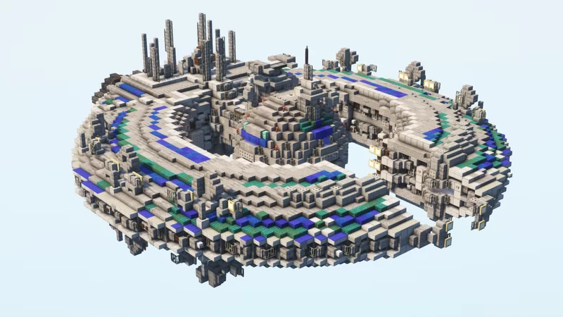 Lucrehulk-class battleship 1:50 Minecraft Map