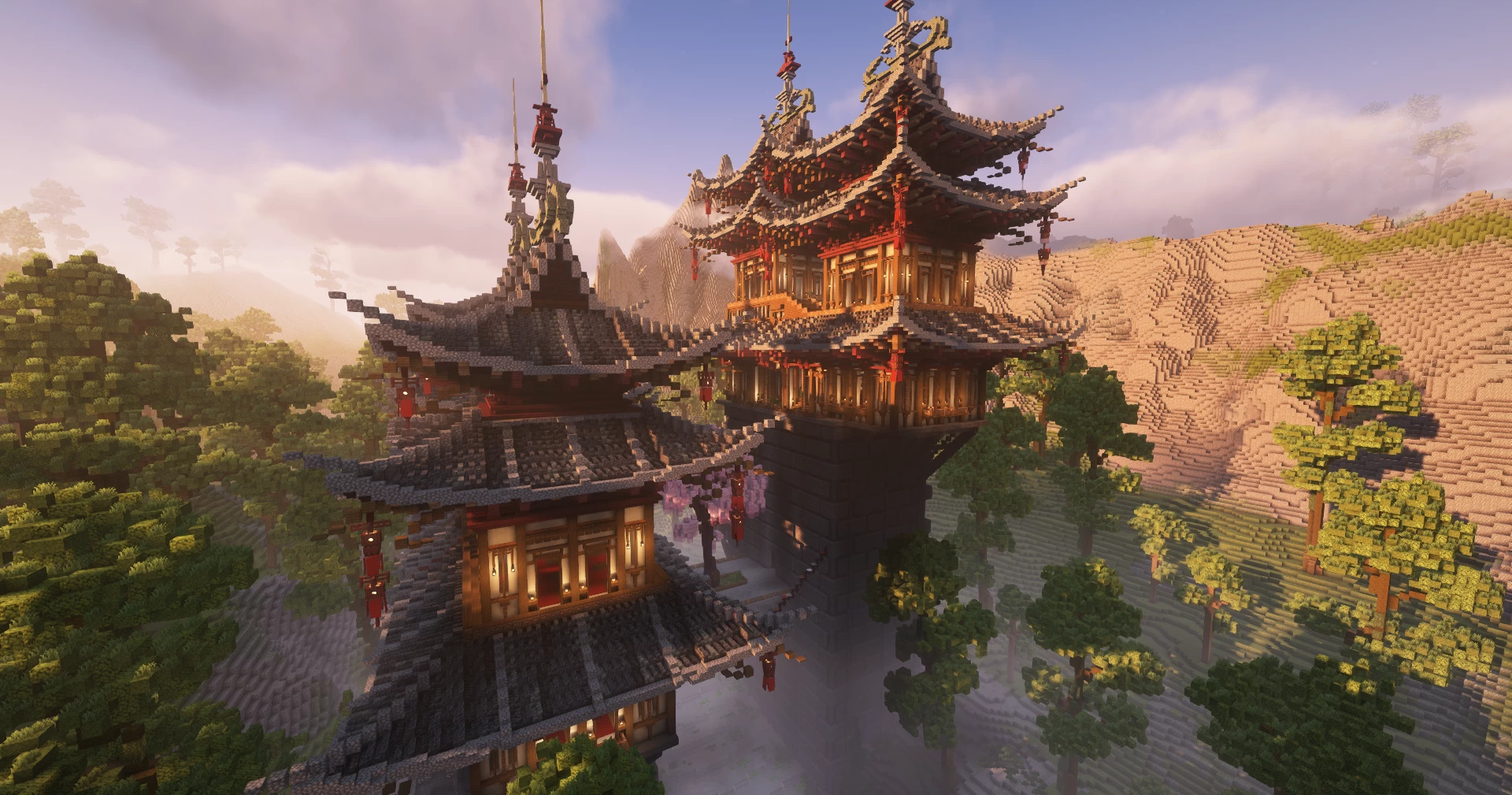 Japanese Temple Minecraft Map Land Of Soroku | Minecraft