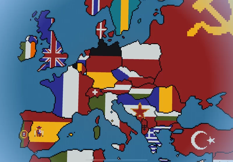 World map 1990(regular scale Minecraft Map