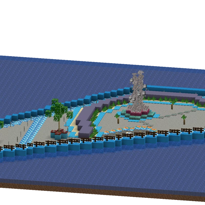 Tsunami Monument, Malé, Maldives Minecraft Map