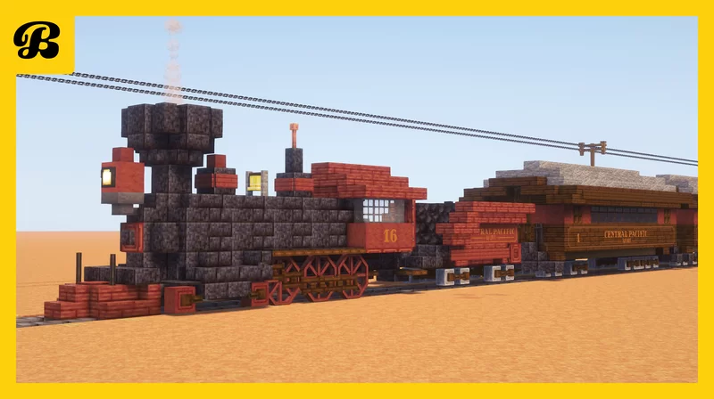 Minecraft - Wild West - Central Pacific Railroad Minecraft Map