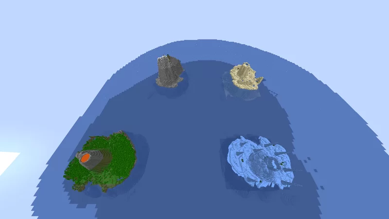 4 Islands Minecraft Map
