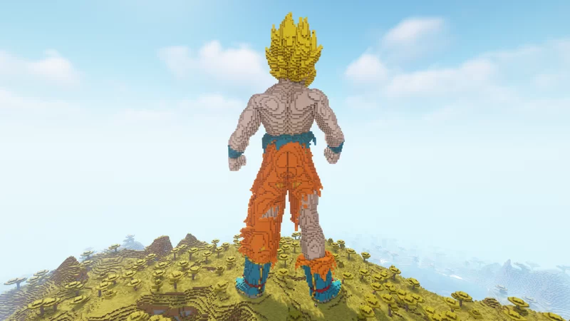 Minecraft Goku Super Statue Minecraft Map