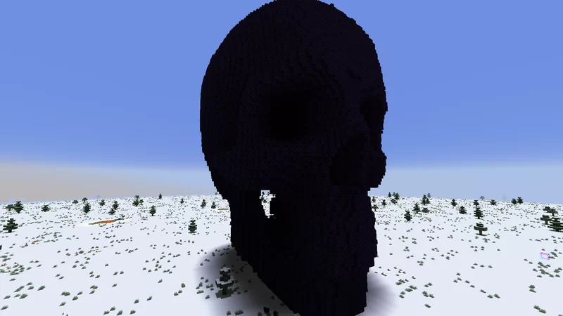 obsidian skull Minecraft Map