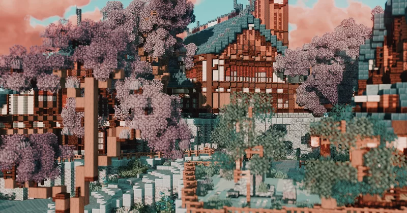 Inazuma from Genshin Impact 1:1 in Minecraft! Minecraft Map