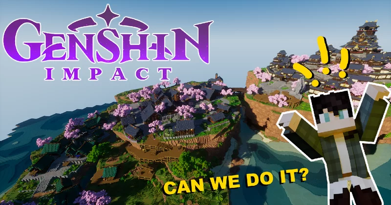 Inazuma from Genshin Impact 1:1 in Minecraft! Minecraft Map