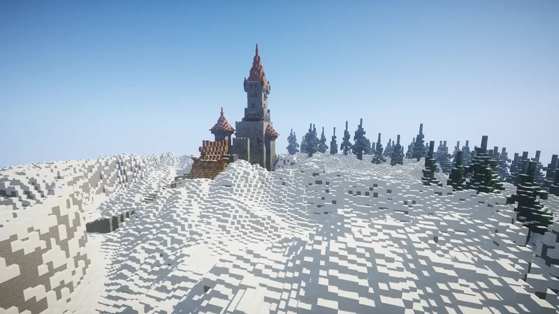Small fortress in snow Minecraft Map