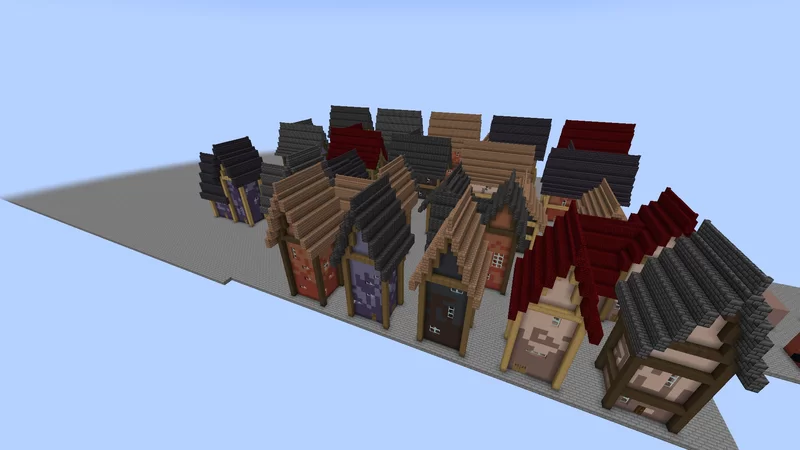 Simple Medieval House Bundle / Pack Minecraft Map
