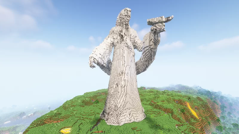 Minecraft God Zenithar Statue Free Minecraft Map