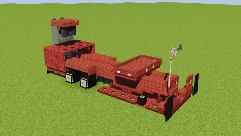 Tractor Pulling Sled Minecraft Map
