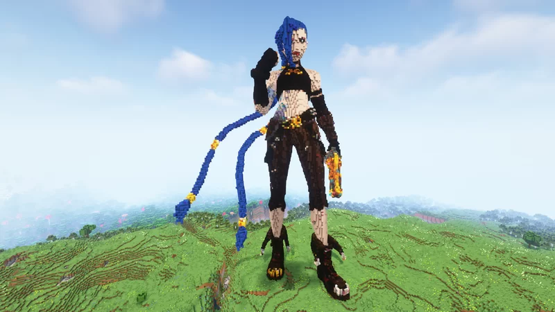 Minecraft Jinx Arcane Statue Minecraft Map
