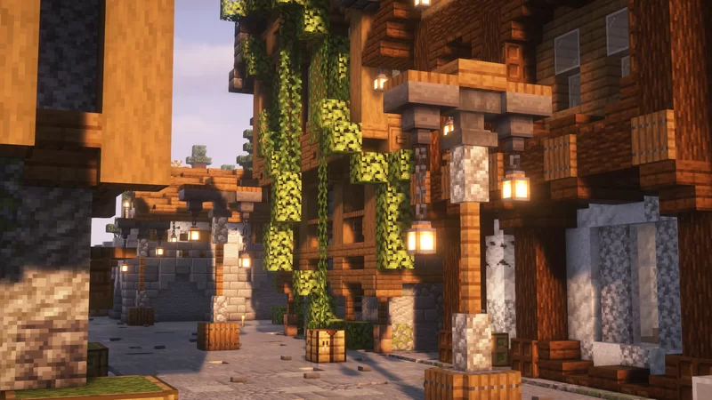 Port town of Riverside Minecraft Map
