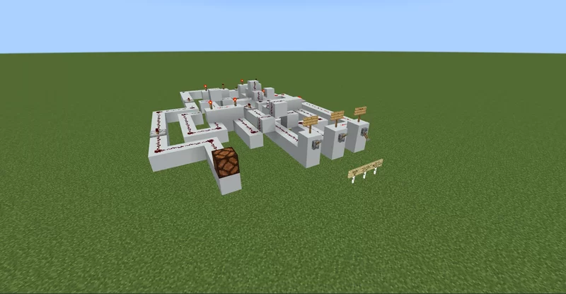 1 Bit ALU (MUX + Download Link!) Minecraft Map