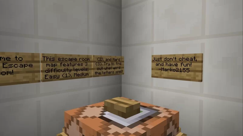 Marko's Escape Room! Minecraft Map