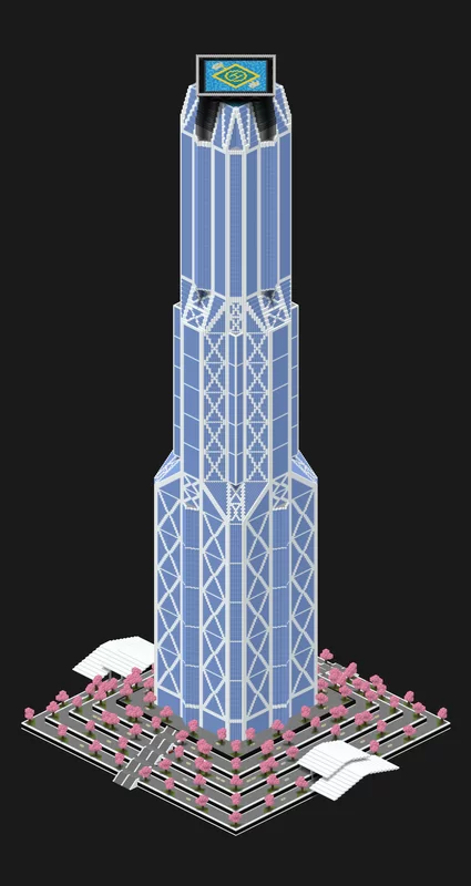 Shimizu Super High Rise (Skyscraper) Tokyo, Japan Minecraft Map