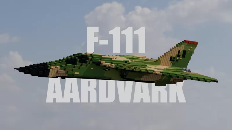 General Dynamics F-111F Aardvark [4:1 Scale] Minecraft Map