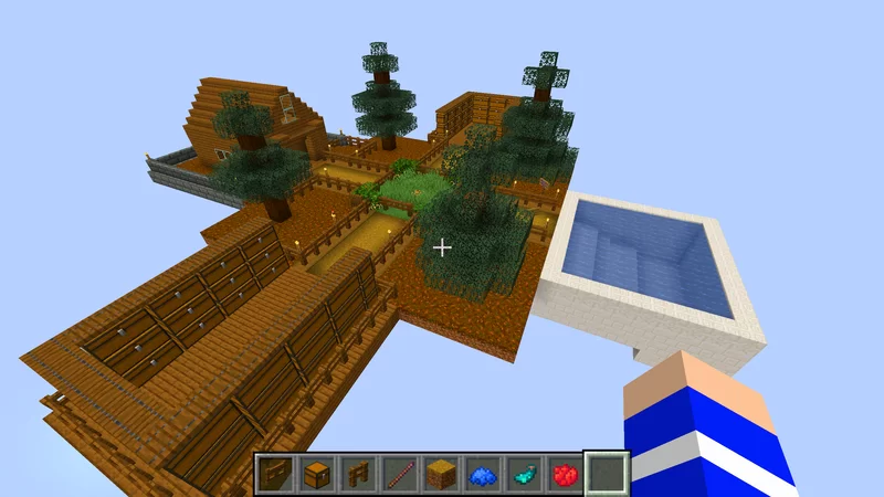 the floating island Minecraft Map