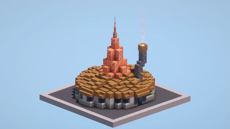 Rounded Medieval House Minecraft Map