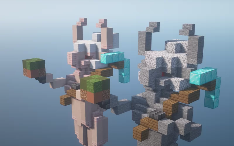 Furry Goat Statue Minecraft Map